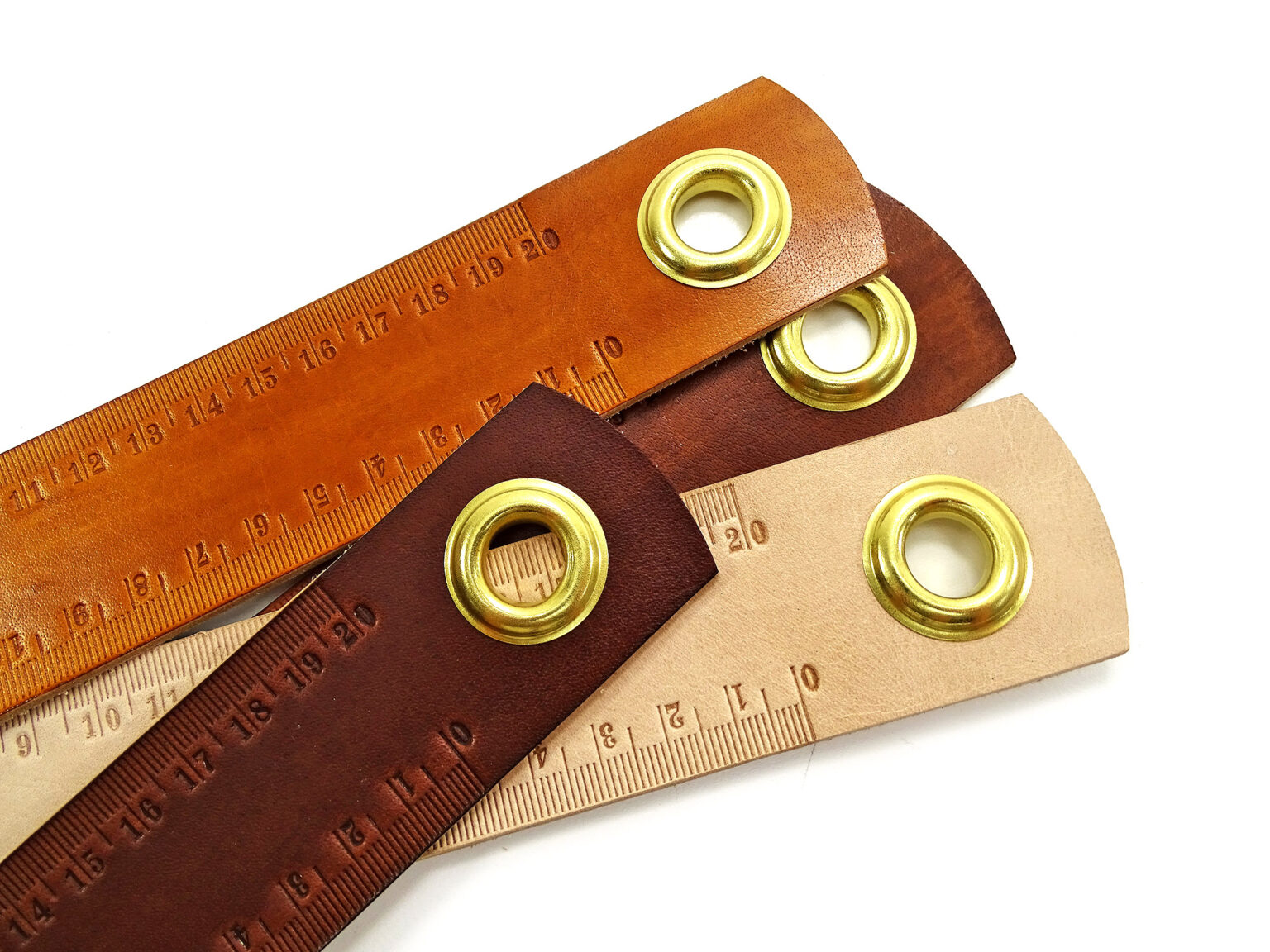 Lineal in Rindleder - OX Ruler Maroon 20 - Zentimetermaß mit 20 cm ...