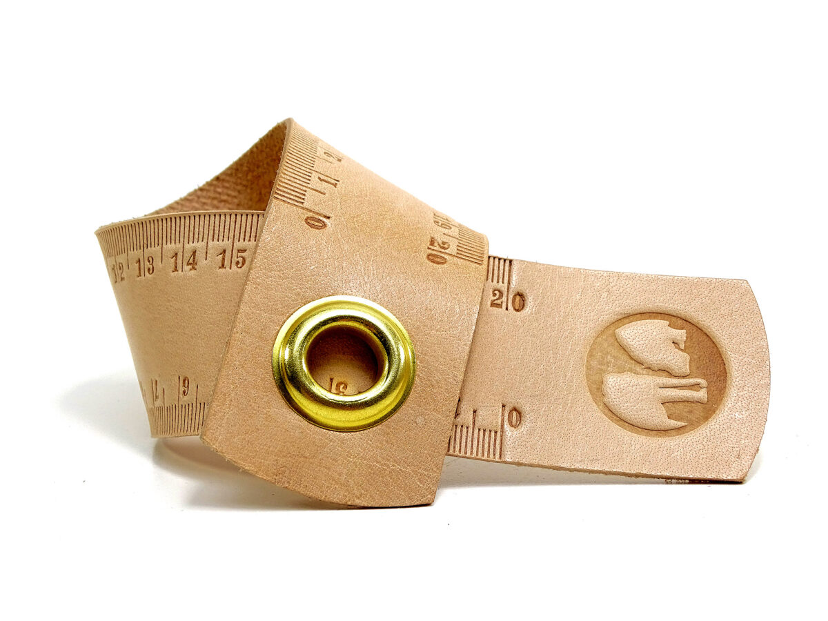 Lineal in Rindleder - OX Ruler Nature 20 - Zentimetermaß mit 20 cm ...