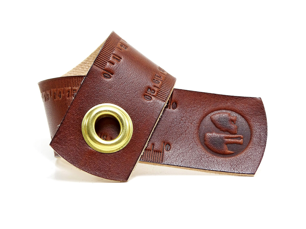 Lineal in Rindleder - OX Ruler Maroon 20 - Zentimetermaß mit 20 cm ...