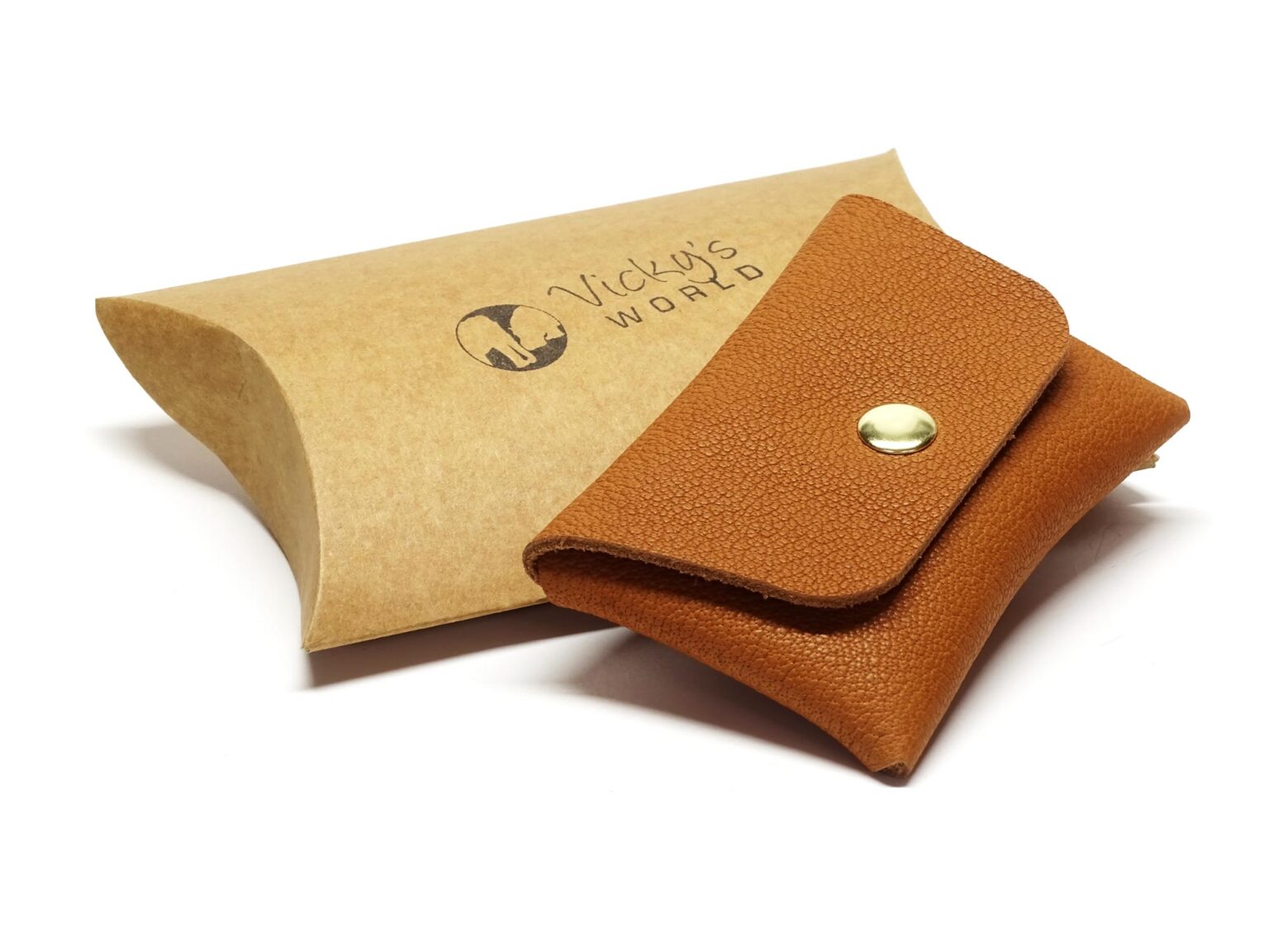 Karten Etui - Cards & Cash Buffalo Caramel - Lederbuch