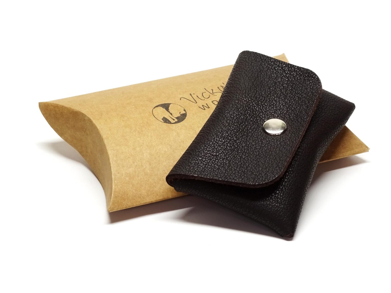 Karten Etui - Cards & Cash Buffalo Mocca - Lederbuch