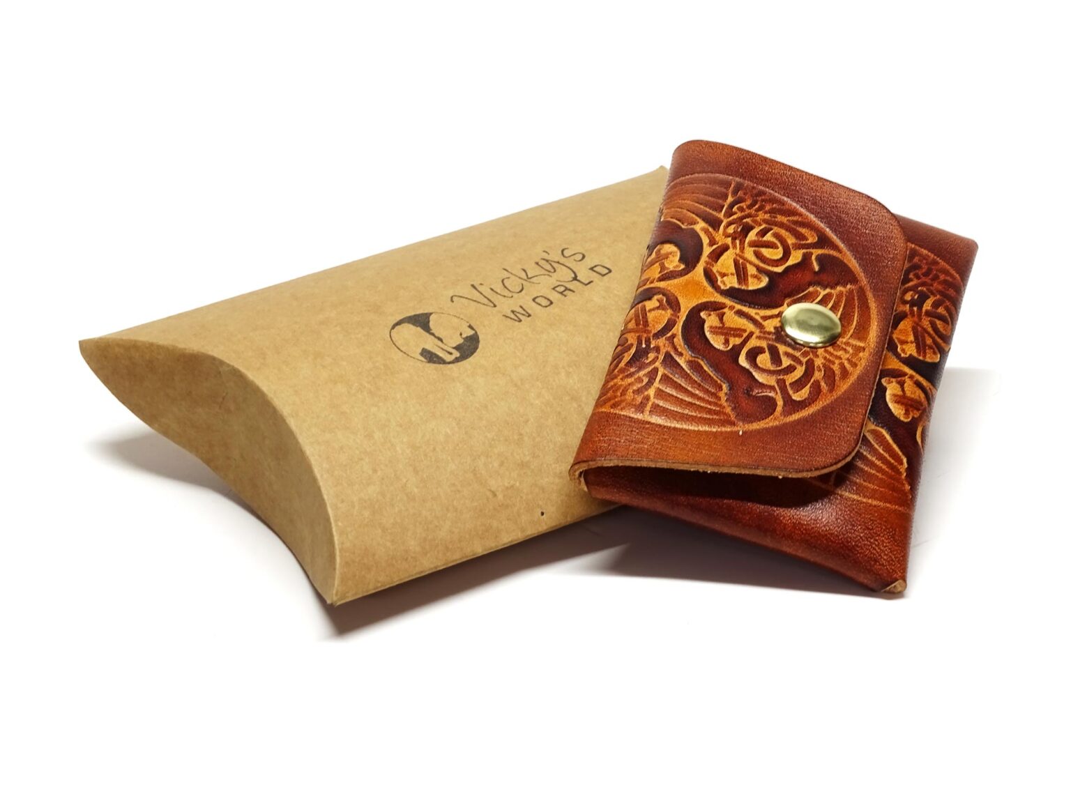 Karten Etui - Cards & Cash Dragons Dark - Lederbuch