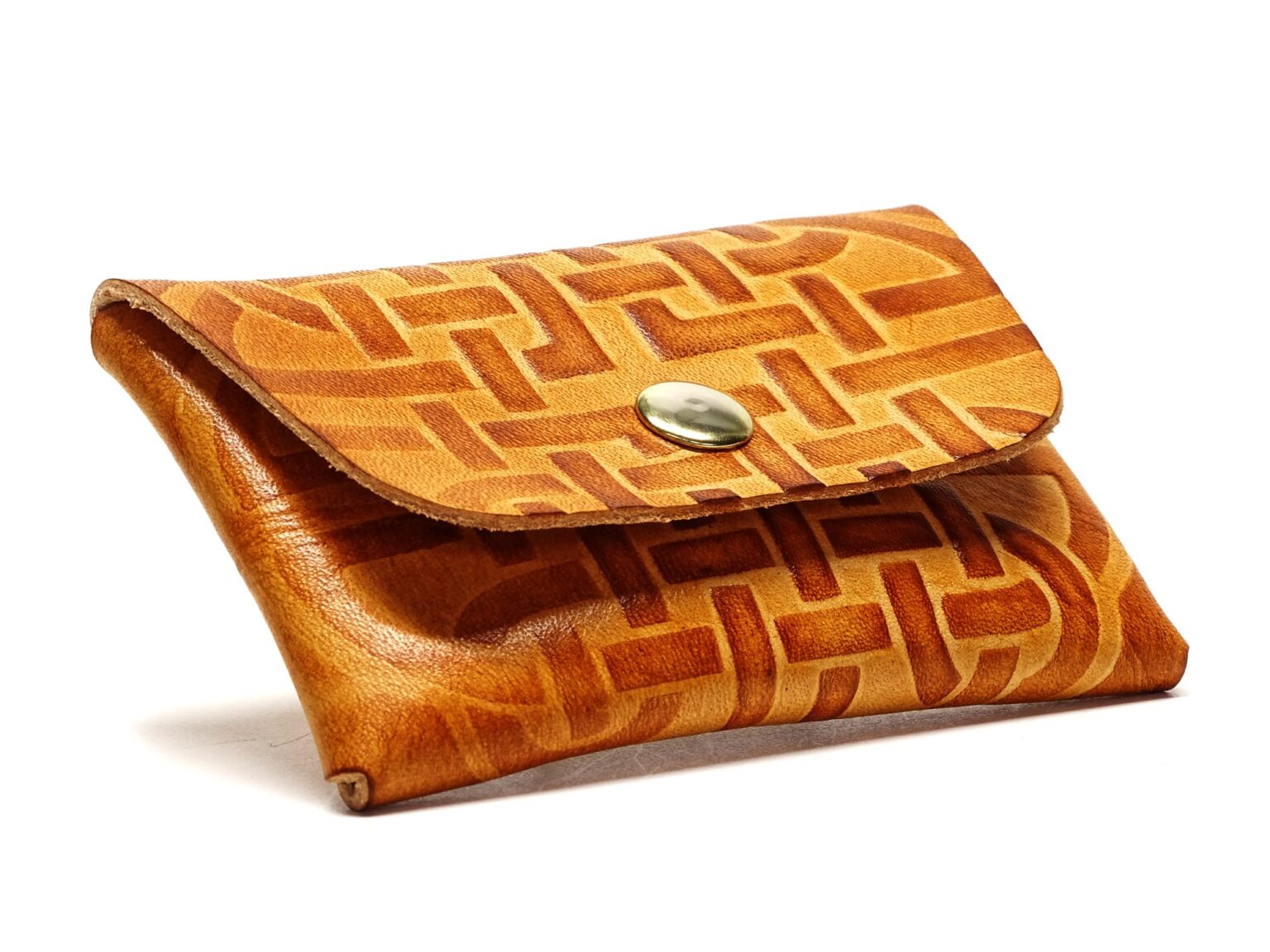 Karten Etui - Cards & Cash Wattle Light - Lederbuch