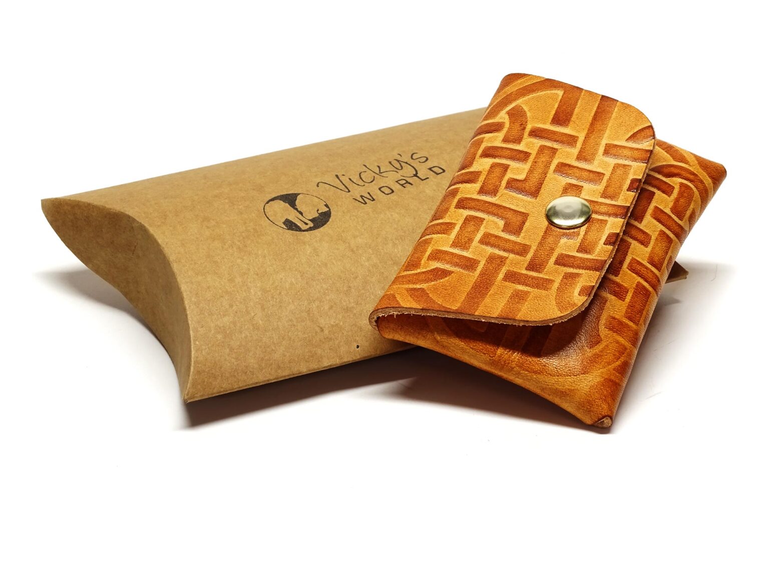 Karten Etui - Cards & Cash Wattle Light - Lederbuch